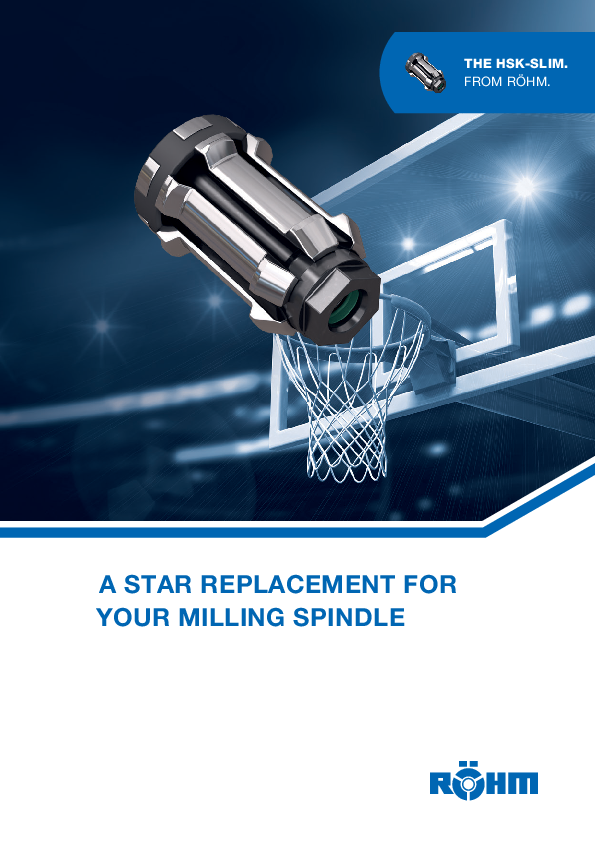 HSK-Slim - Röhm clamping devices : drill chucks, lathe chucks, HSK tools